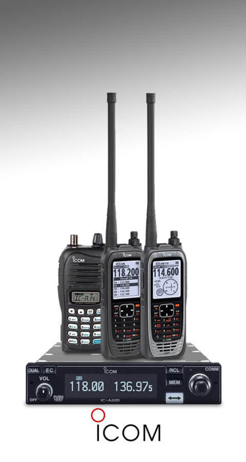 Icom A25N VHF Air Band Nav / COM / GPS Radio With Bluetooth - 110V ...